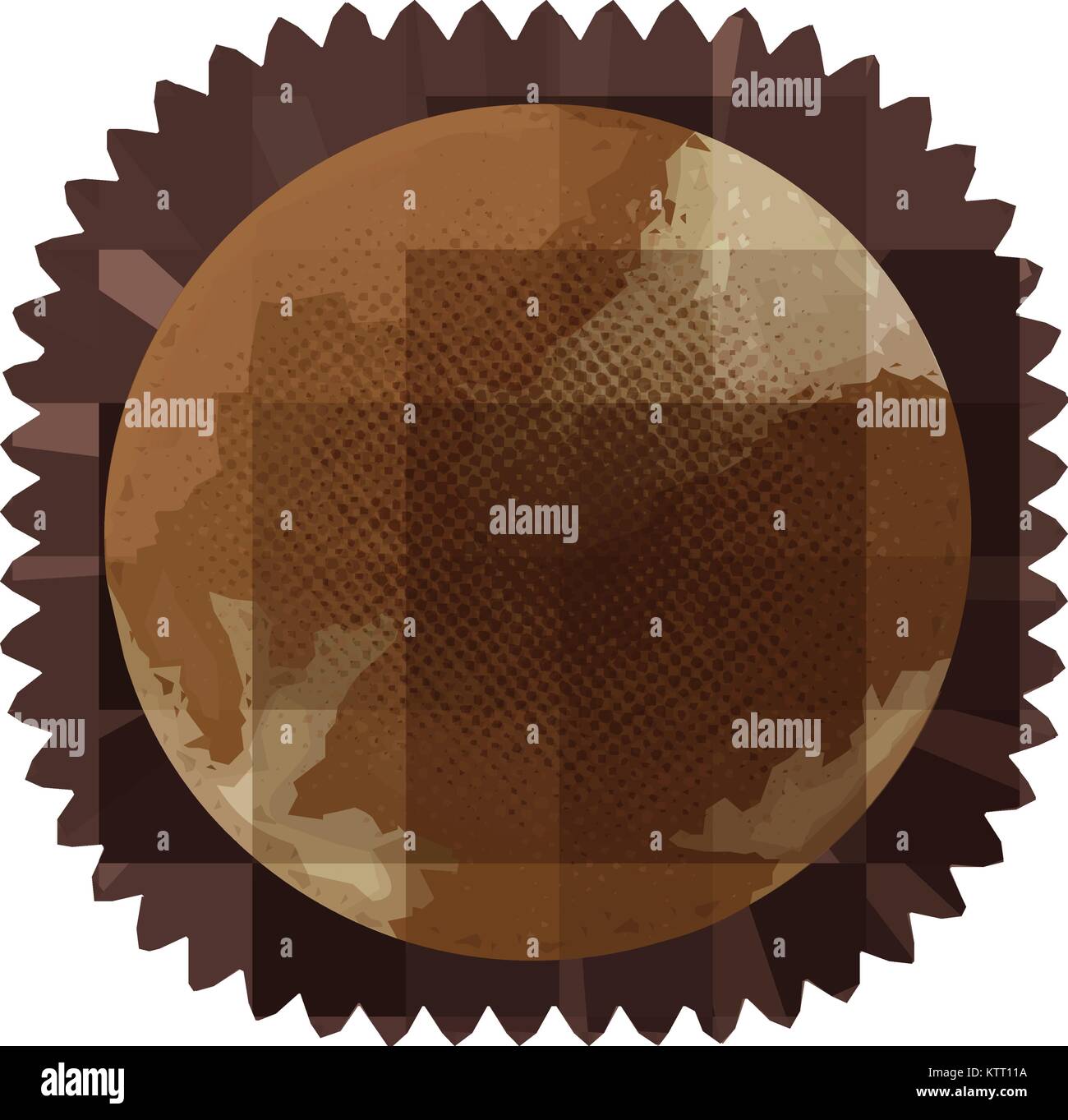 Illustration of an isolated cupcake top view Stock Vector Image & Art ...