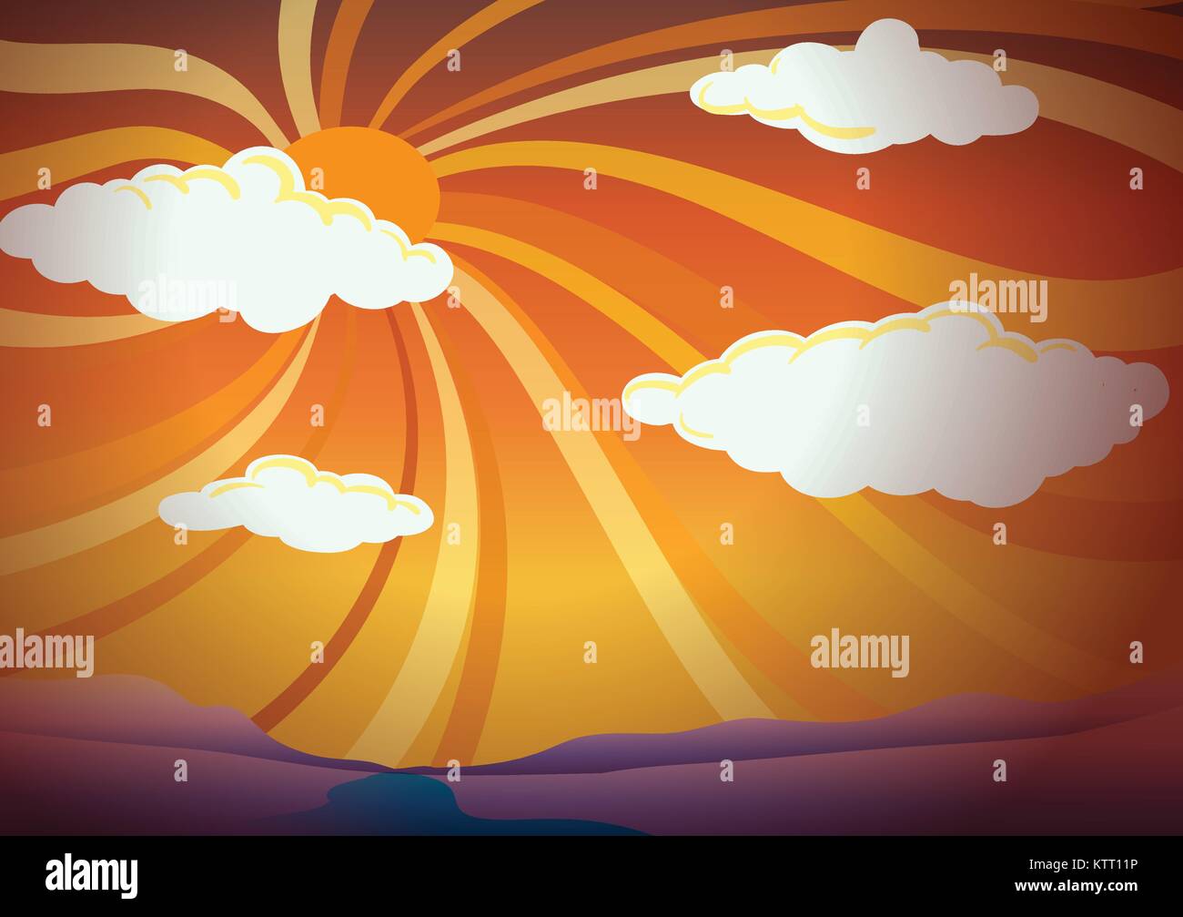 Sun rays planet in Stock Vector Images - Alamy