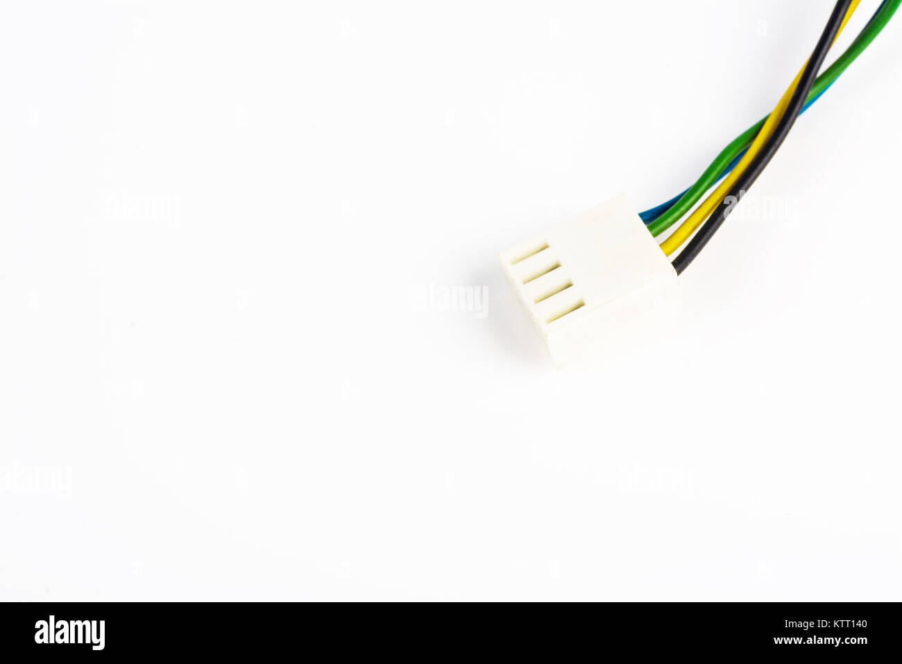 computer cable isolated on white background Stock Photo - Alamy