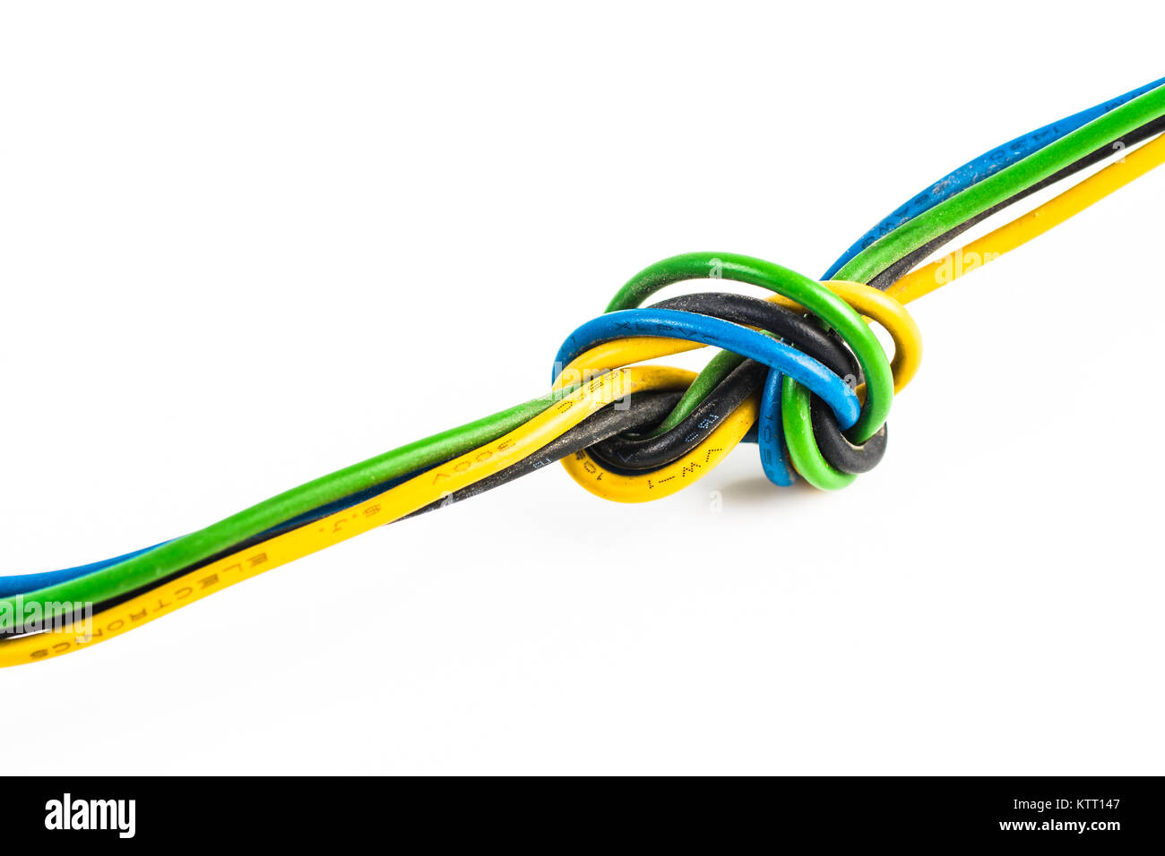 computer cable isolated on white background Stock Photo - Alamy