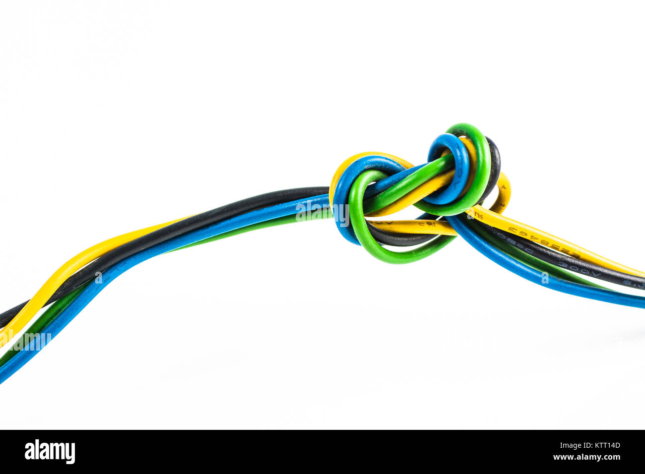 computer cable isolated on white background Stock Photo - Alamy