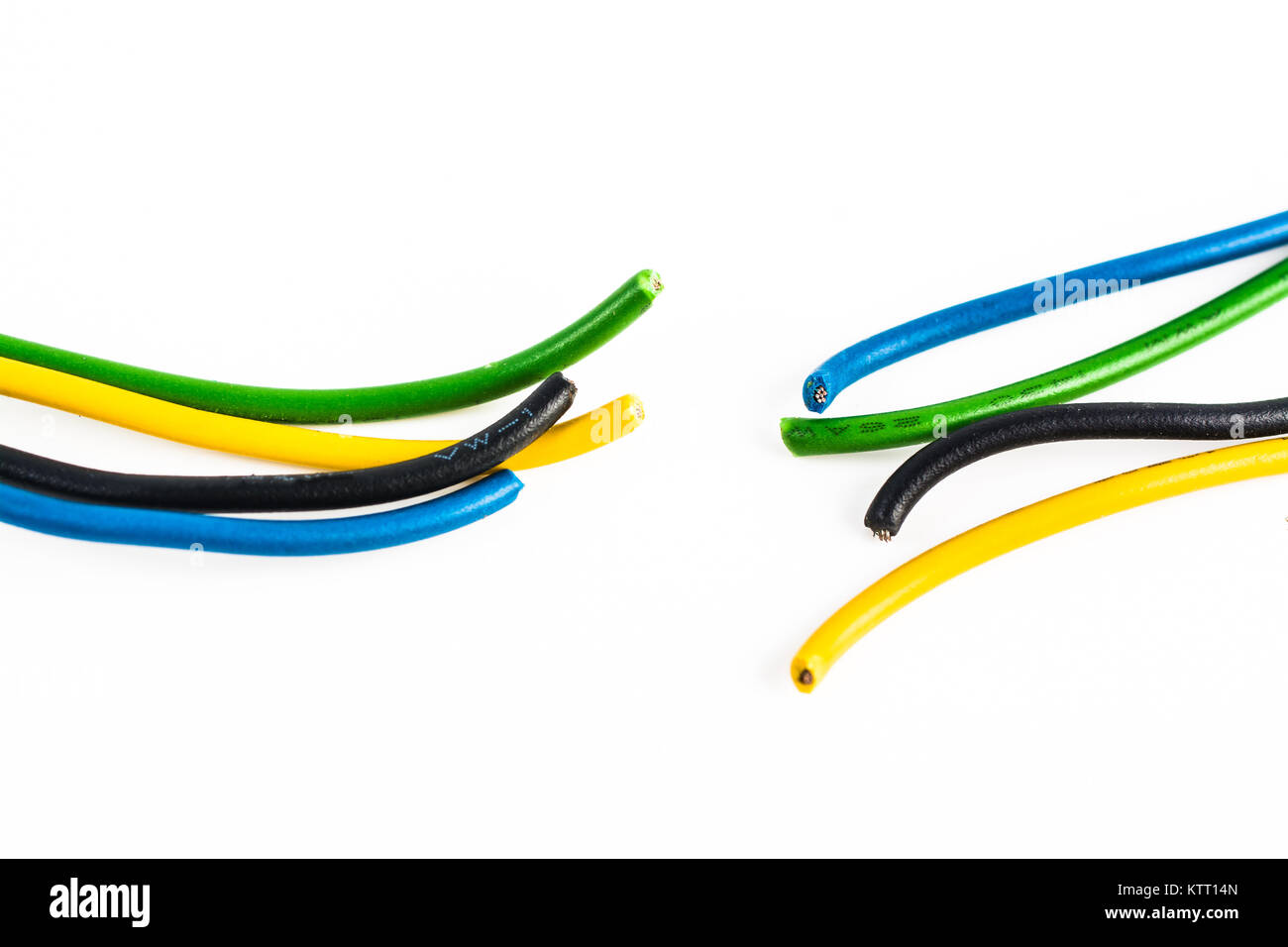 computer cable isolated on white background Stock Photo - Alamy