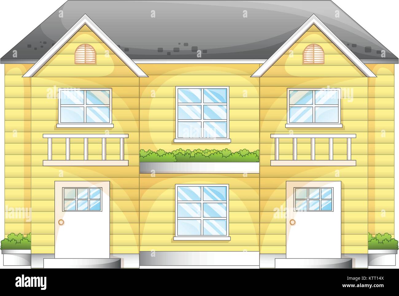 illustration of a house on a white background Stock Vector Image & Art ...