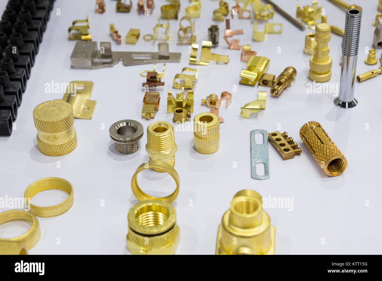 The electrical connecting metal parts ; selective focus Stock Photo - Alamy