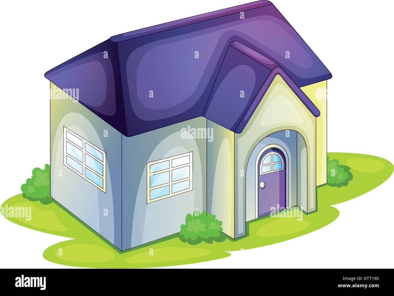 illustration of a house on a whitte background Stock Vector Image & Art ...