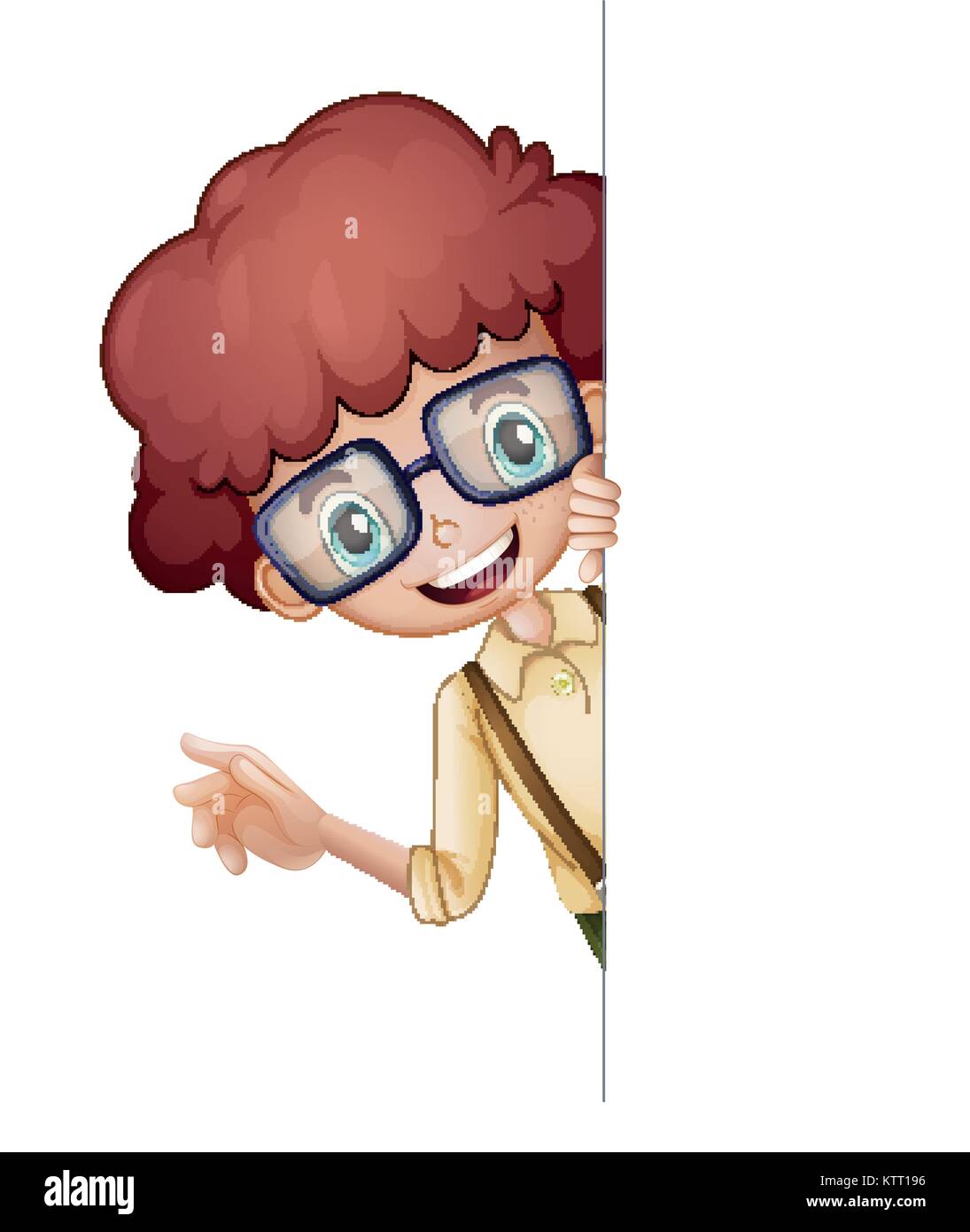 illustration of a boy on a white background Stock Vector Image & Art ...