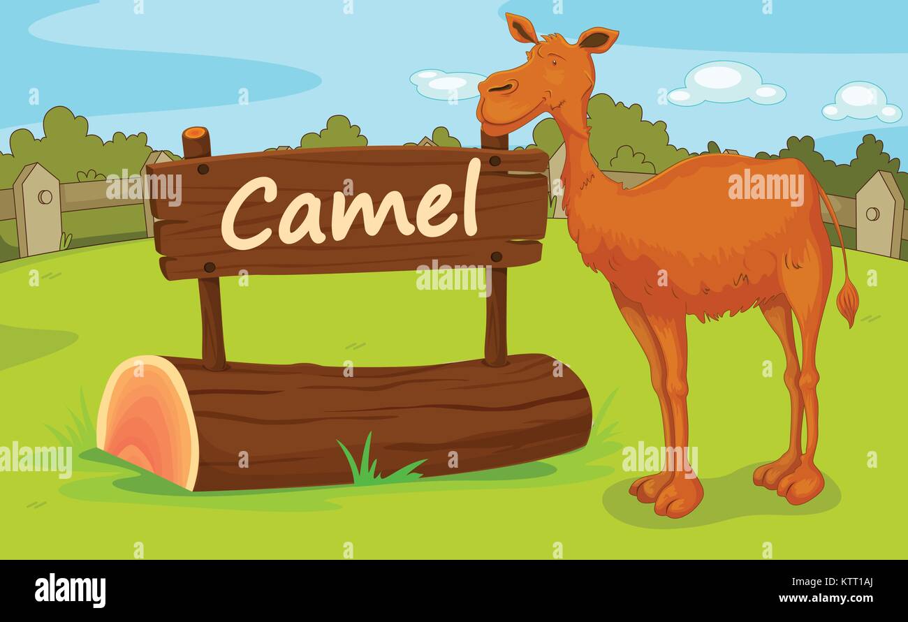 Illustration of animal enclosure at the zoo Stock Vector Image & Art ...