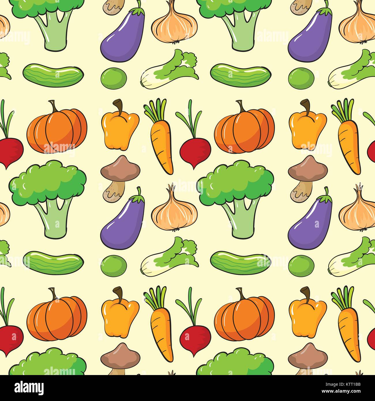 illustration of a vegetables on white background Stock Vector Image ...