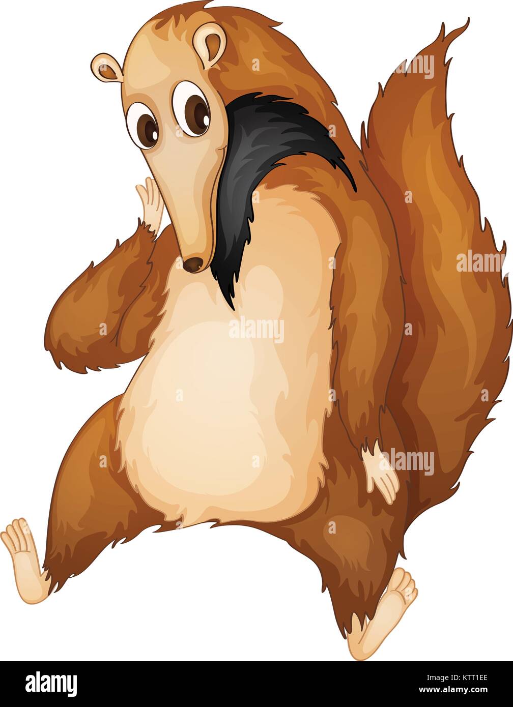 Illustration of a comical anteater Stock Vector Image & Art - Alamy