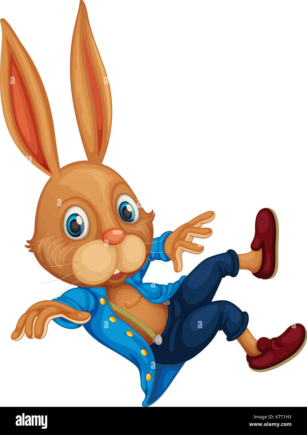 Illustration of falling rabbit on white Stock Vector Image & Art - Alamy
