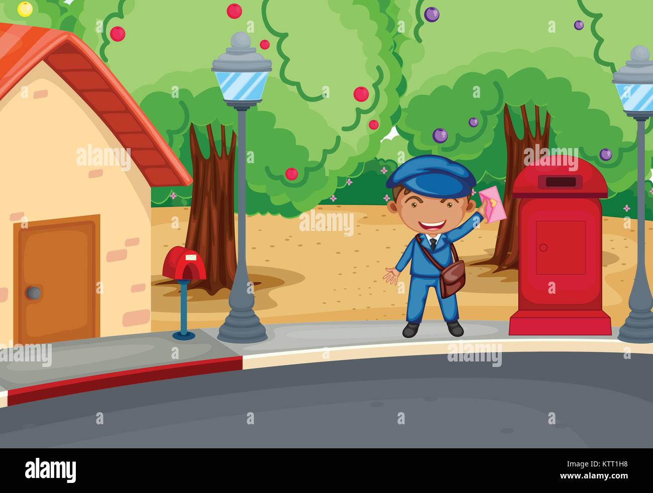 Posting letter letters Stock Vector Images - Alamy