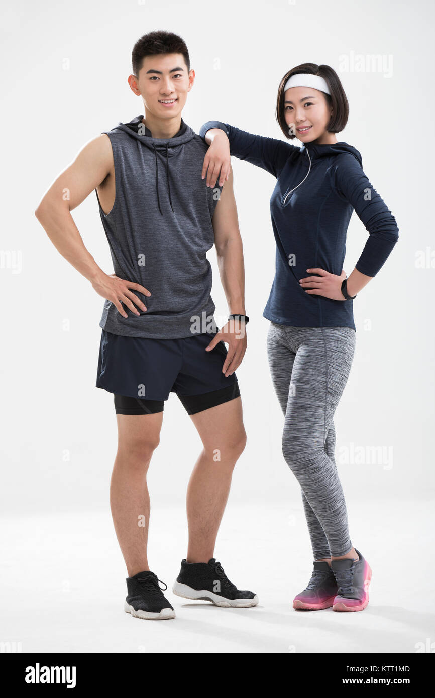 Young athlete couple hi-res stock photography and images - Alamy