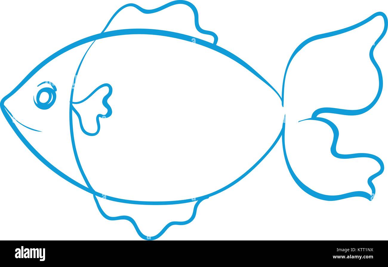 illustration of a fish on a white background Stock Vector Image & Art ...