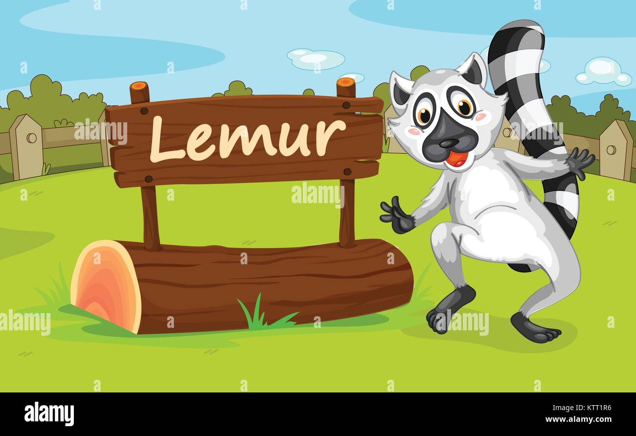 Illustration of animal enclosure at the zoo Stock Vector Image & Art ...