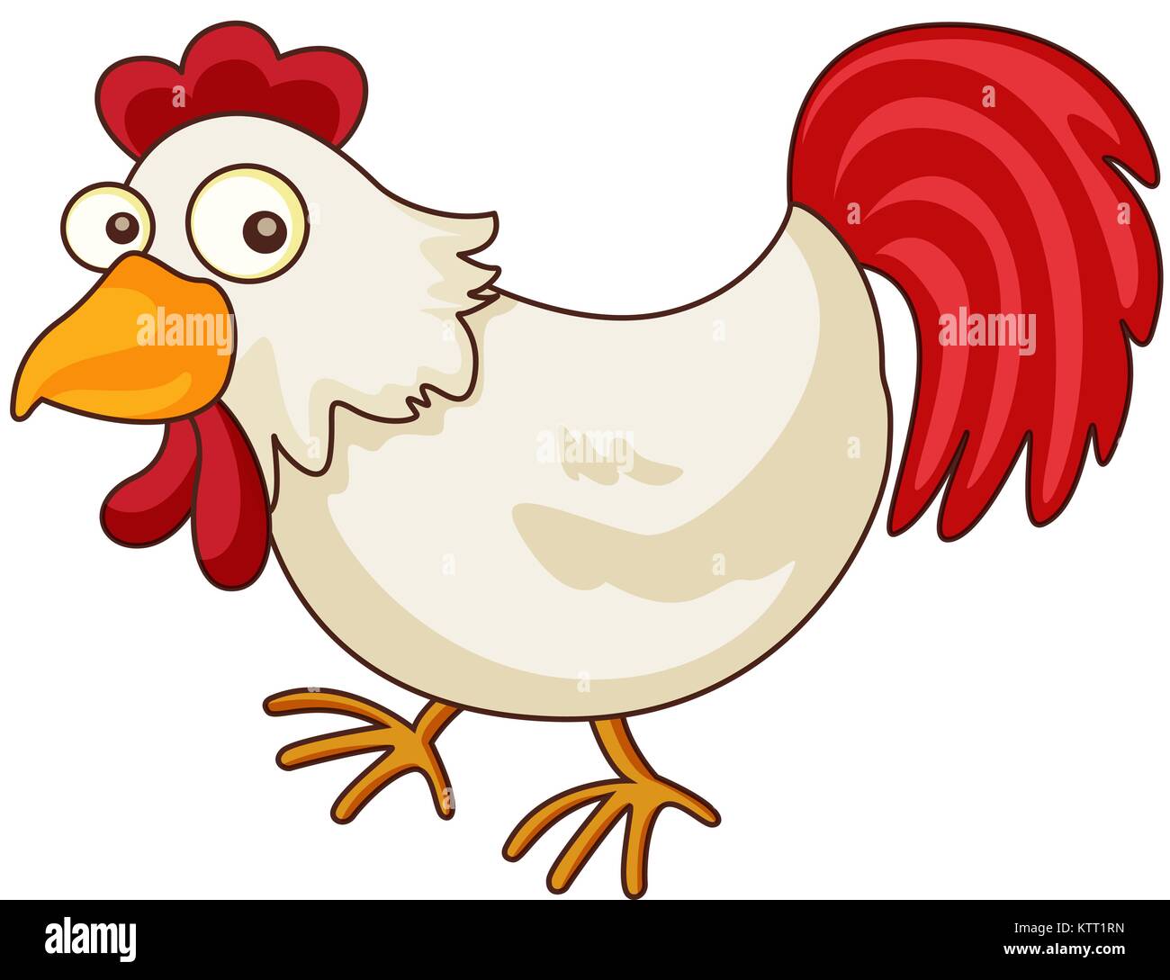 Illustration of a chicken cartoon Stock Vector Image & Art - Alamy