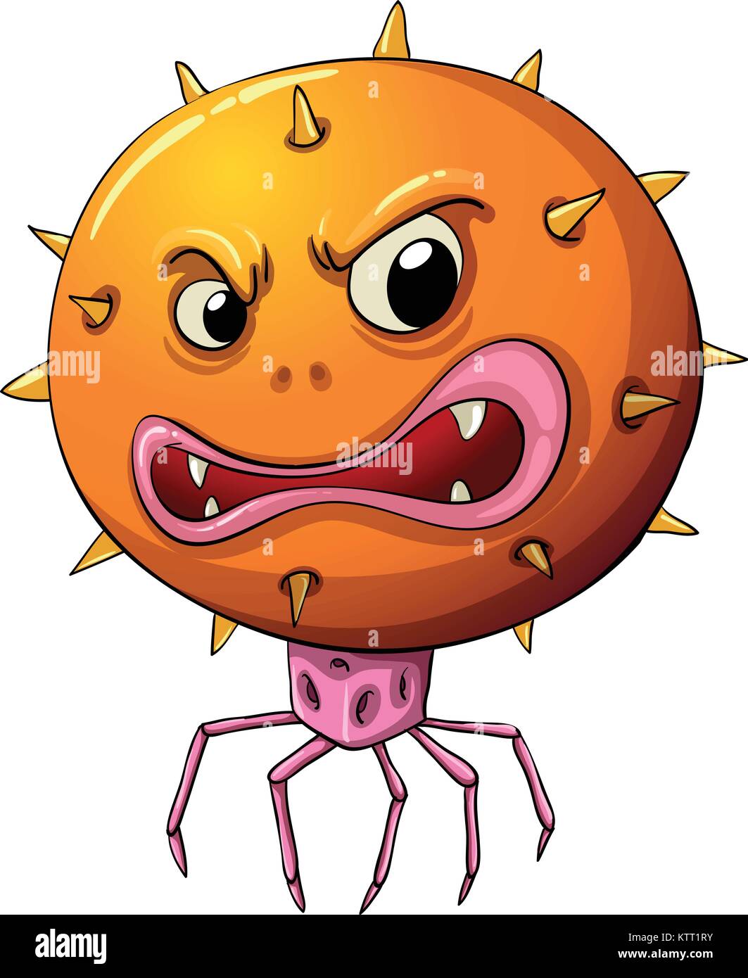 Illustration of an ugly virus Stock Vector Image & Art - Alamy