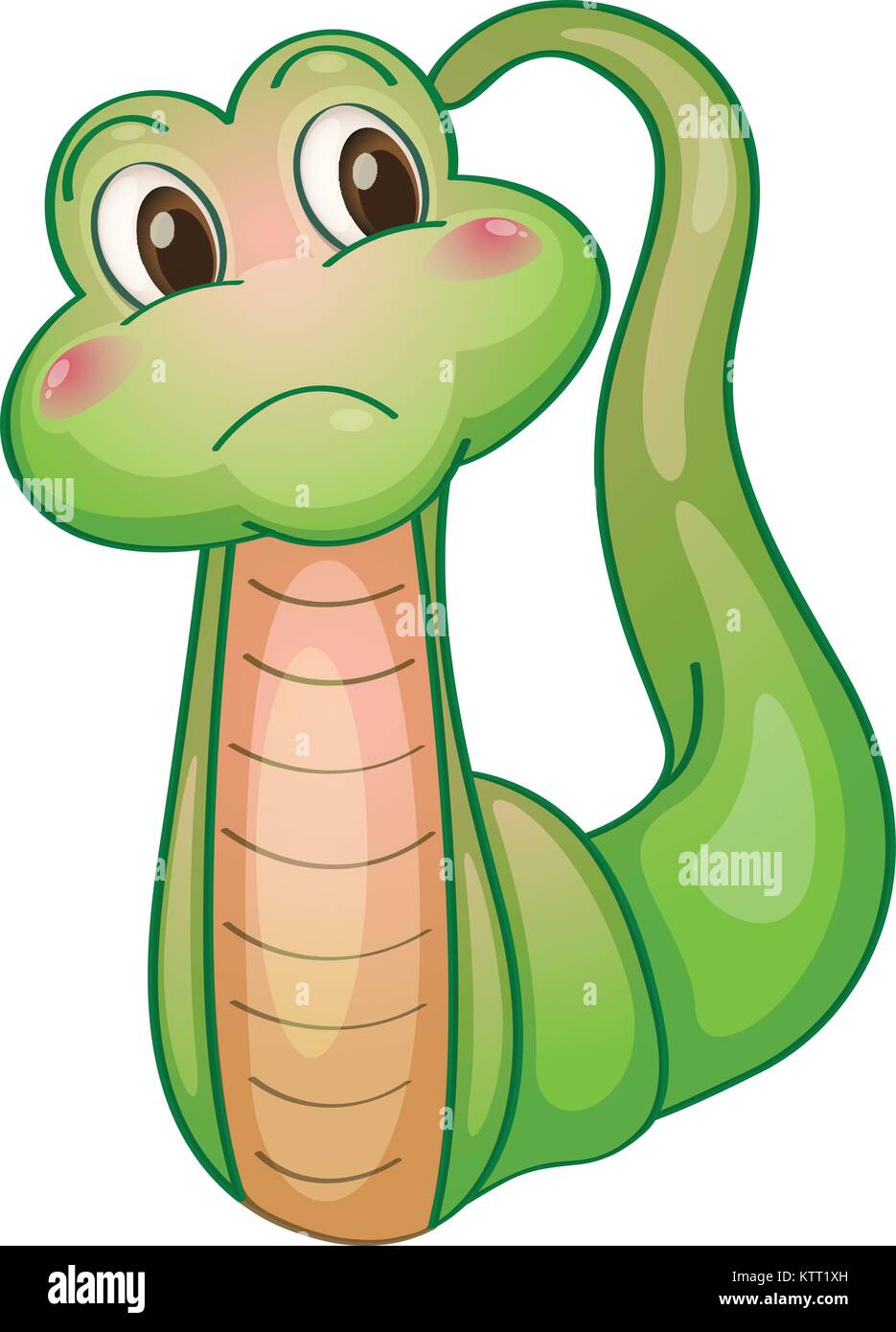 Illustration of a comical snake Stock Vector Image & Art - Alamy