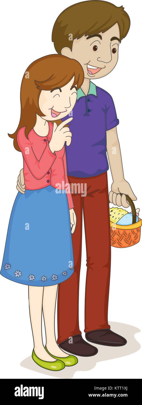 illustration of a husband and wife Stock Vector Image & Art - Alamy