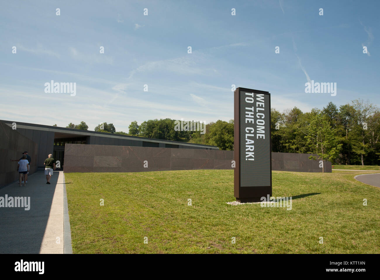 Exterior of new addition at the Clark Art Museum in Williamstown, MA ...