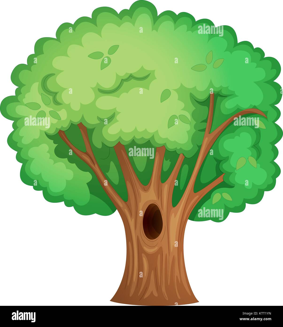 Old hollow tree Stock Vector Images - Alamy