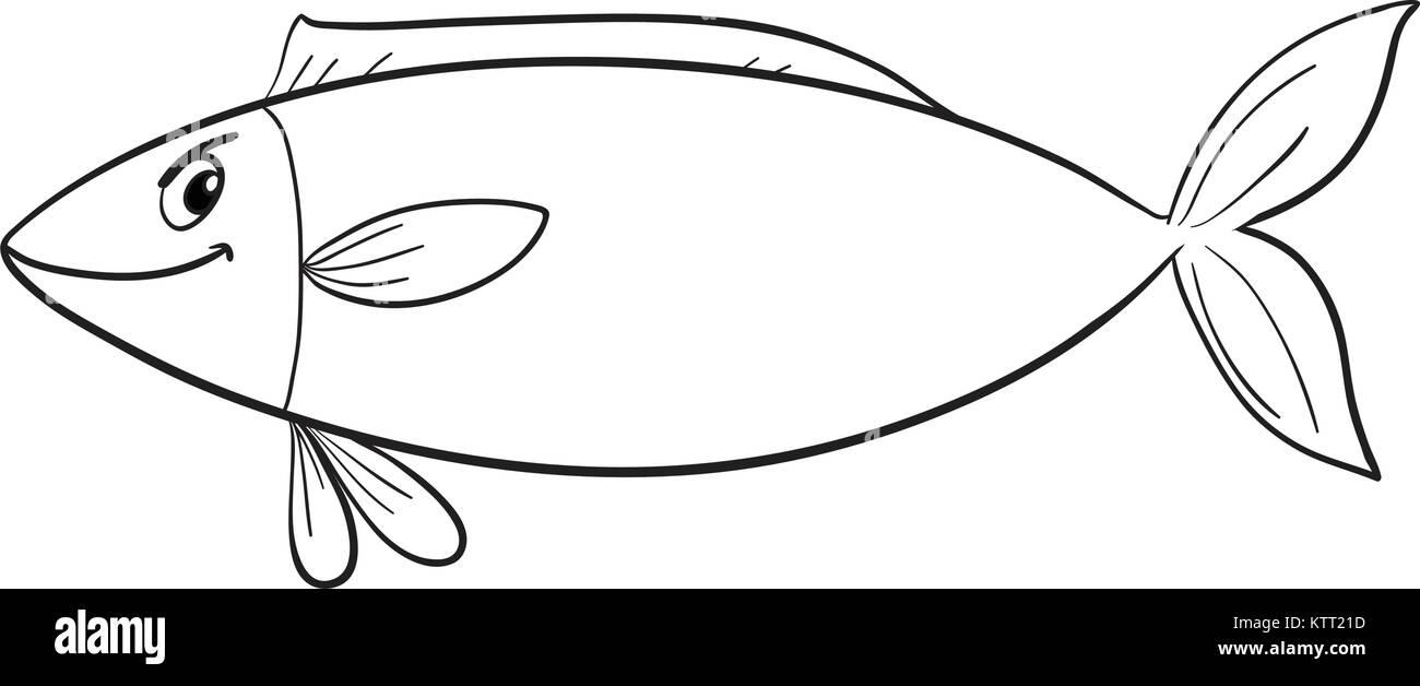 illustration of a fish on a white background Stock Vector Image & Art ...