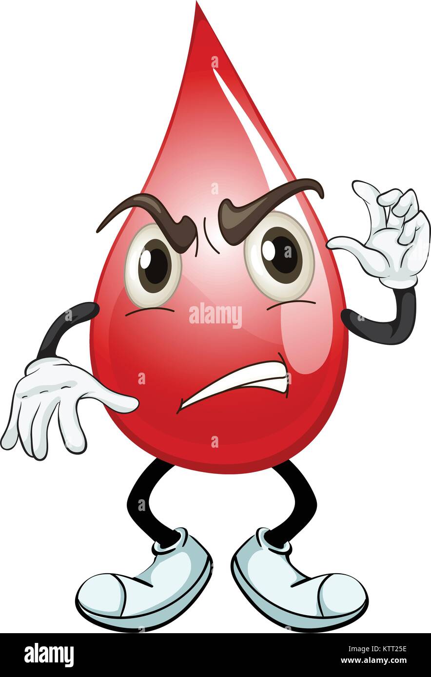 illustration of a water drop on a white background Stock Vector Image ...