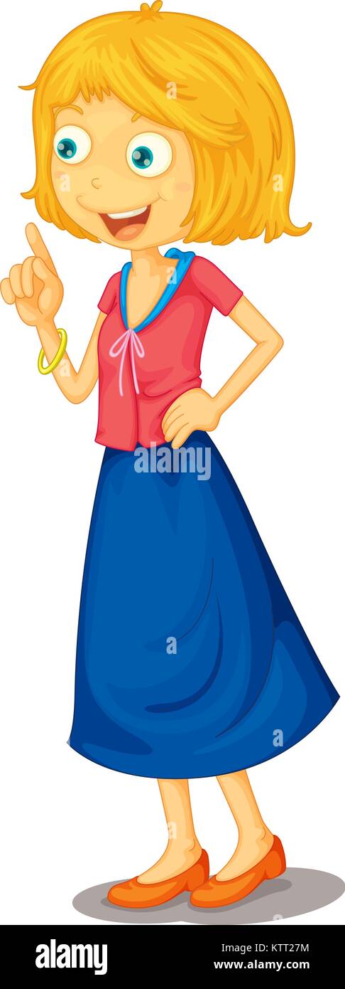 Woman looking left white background Stock Vector Images - Alamy