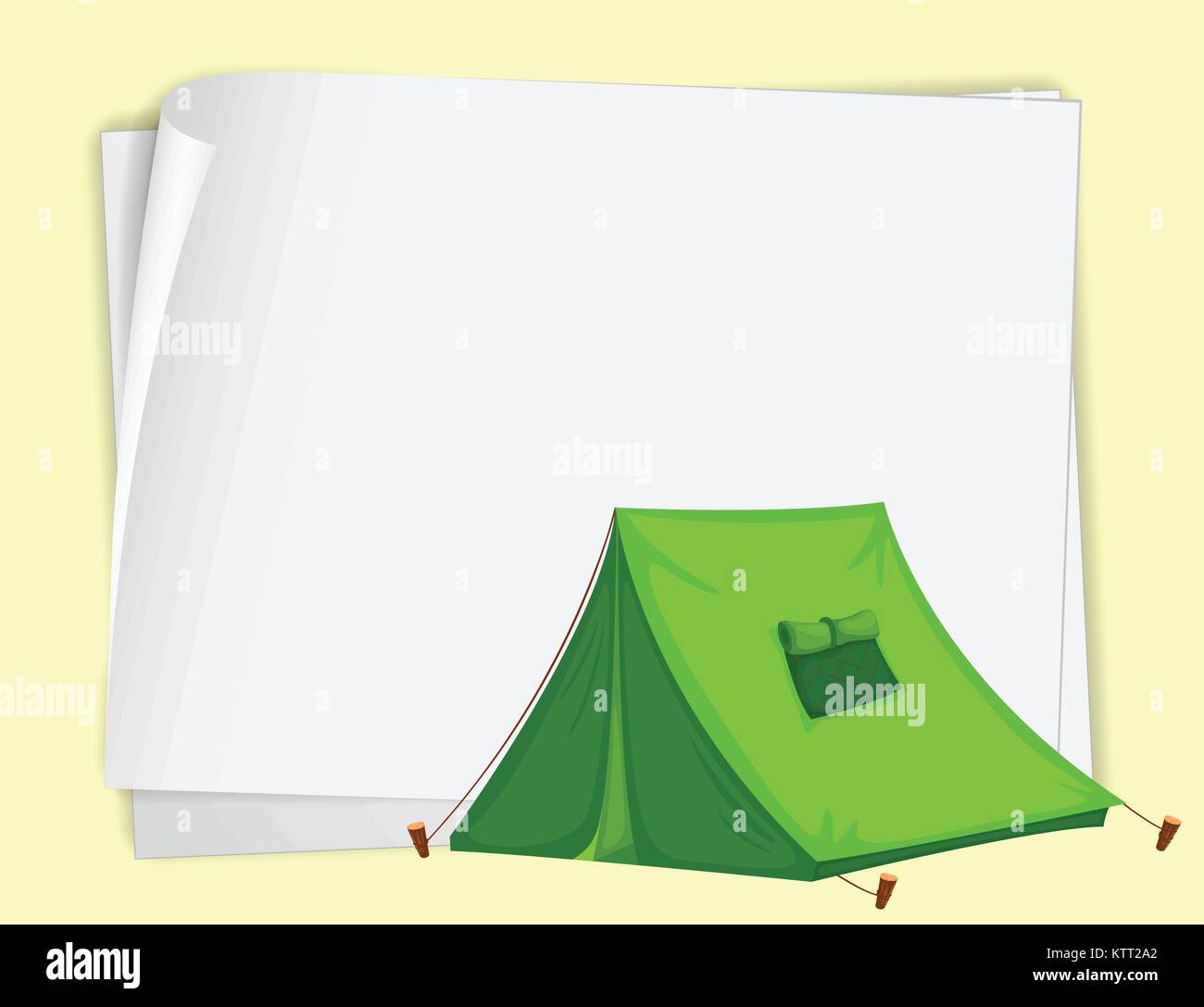 Illustration of a tent on paper Stock Vector Image & Art - Alamy