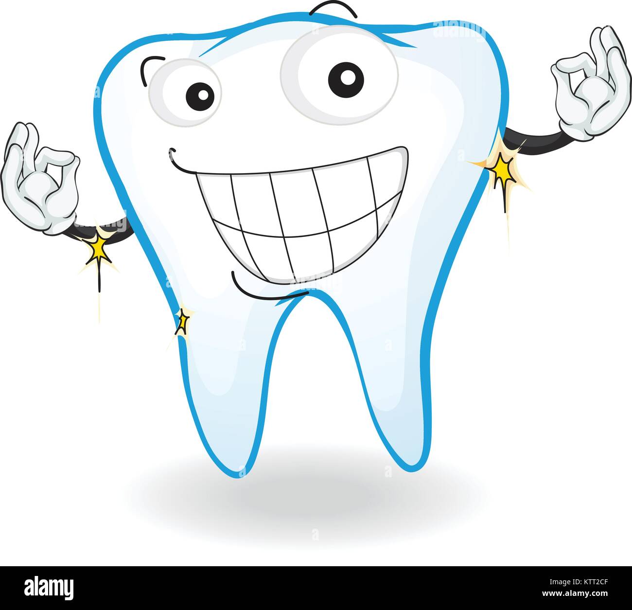 illustration of a tooth on a white background Stock Vector Image & Art ...