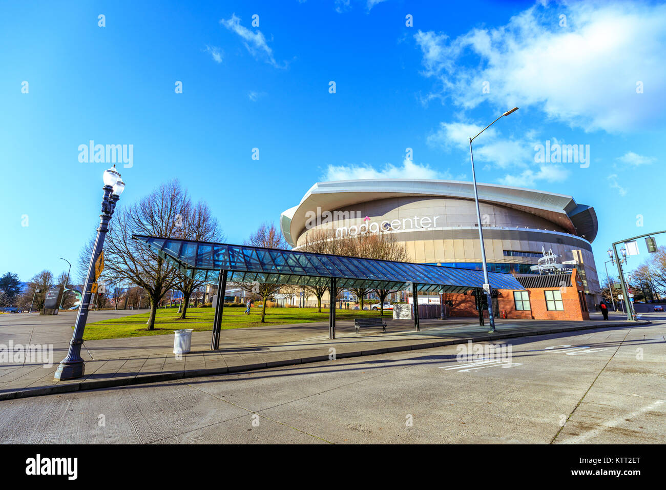 Portland, Oregon, United States - Dec 20, 2017 : Moda Center, formerly ...
