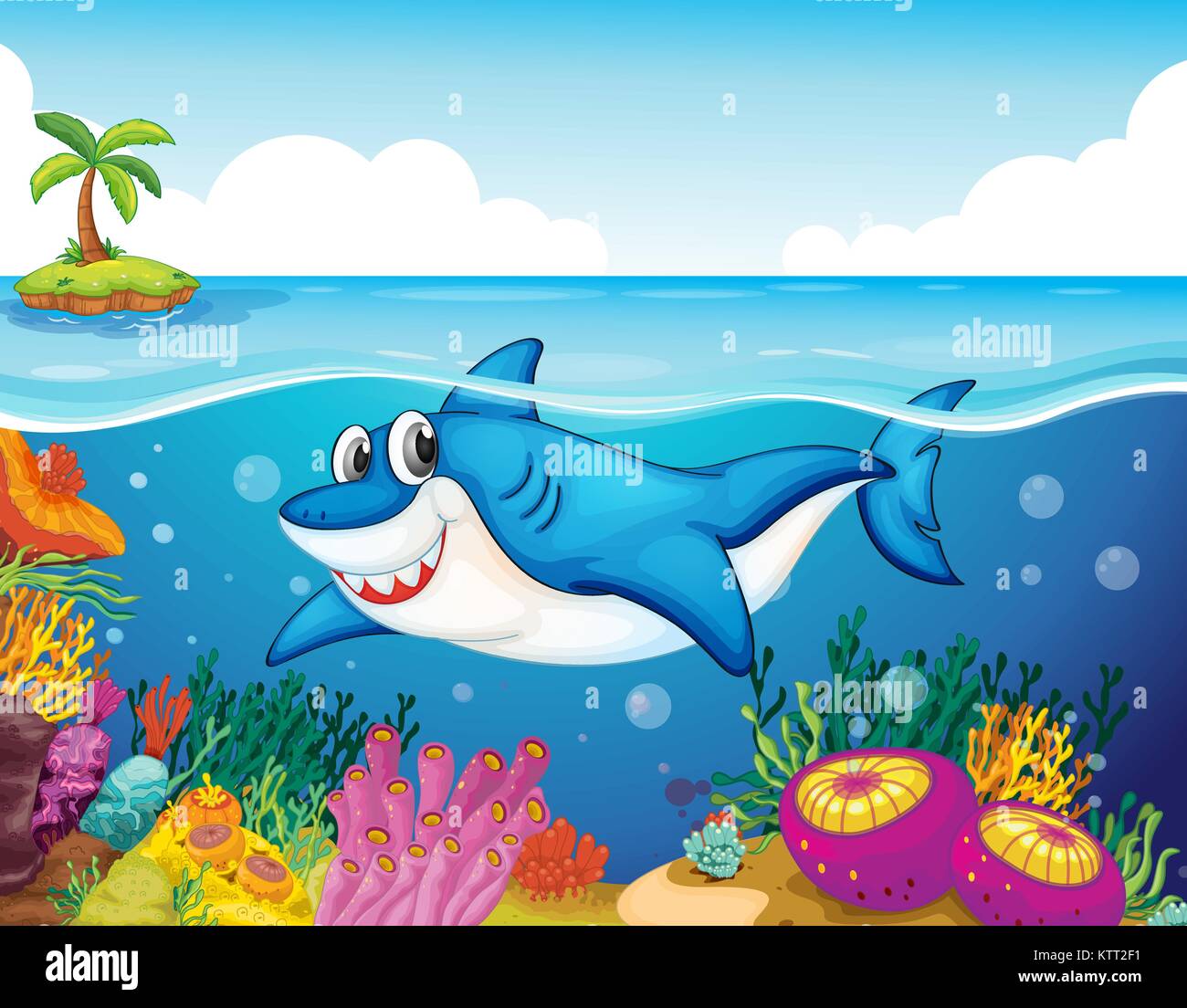 Coral spring tree Stock Vector Images - Alamy