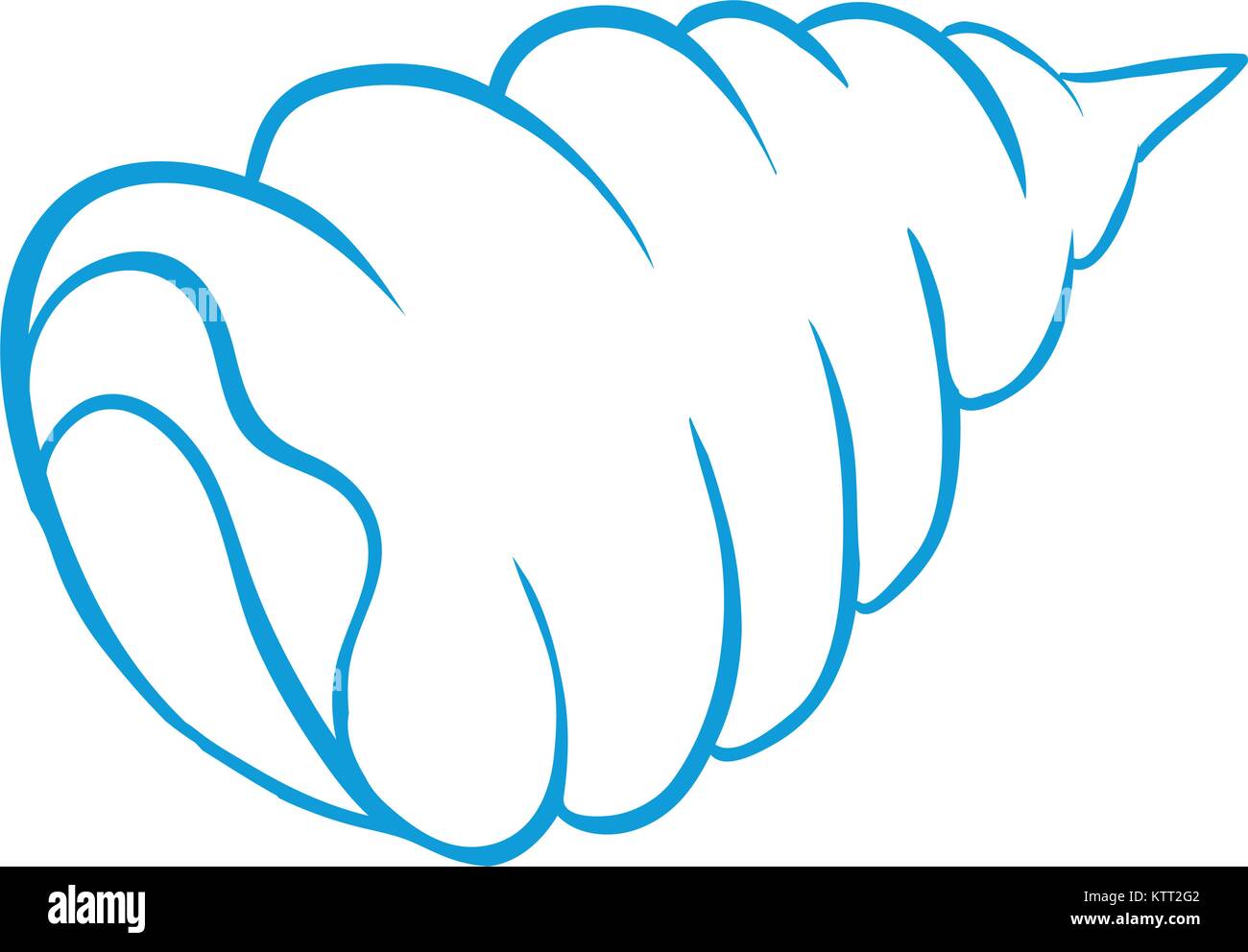 illustration of a cockleshell sketch on a white background Stock Vector ...