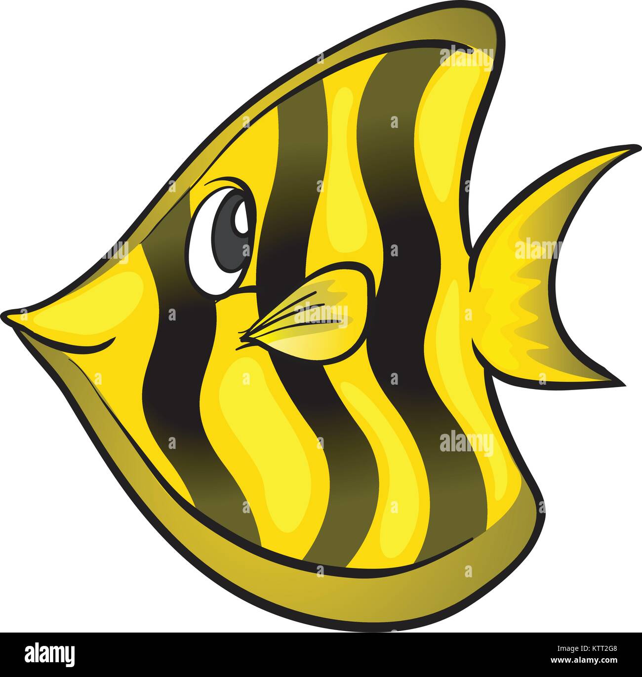 illustration of a fish on a white background Stock Vector Image & Art ...