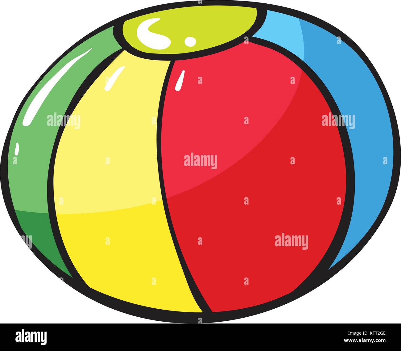 illustration of a colorful ball on a white background Stock Vector ...