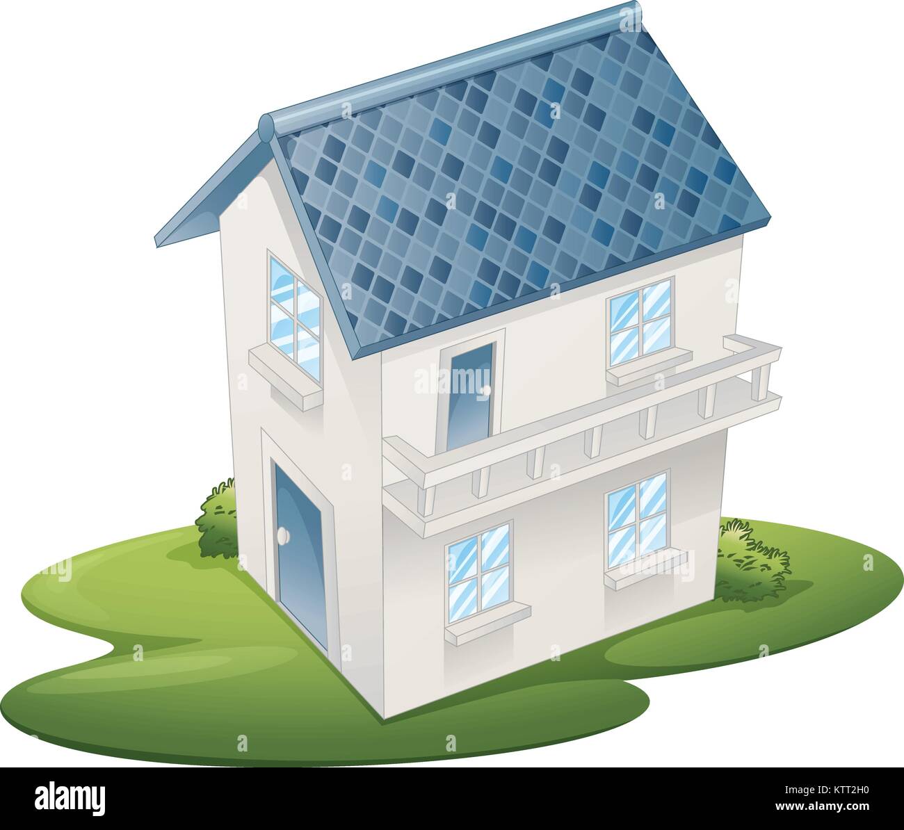 illustration of a house on a white background Stock Vector Image & Art ...