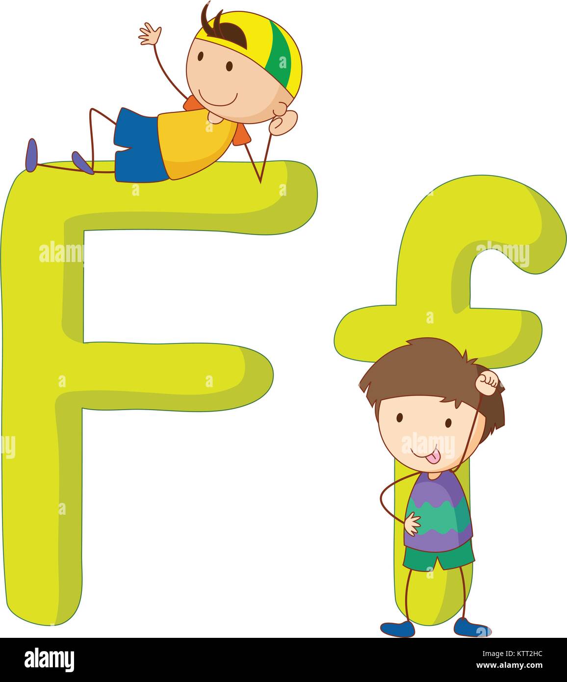 Illustration of children in a letter of alphabet Stock Vector Image ...