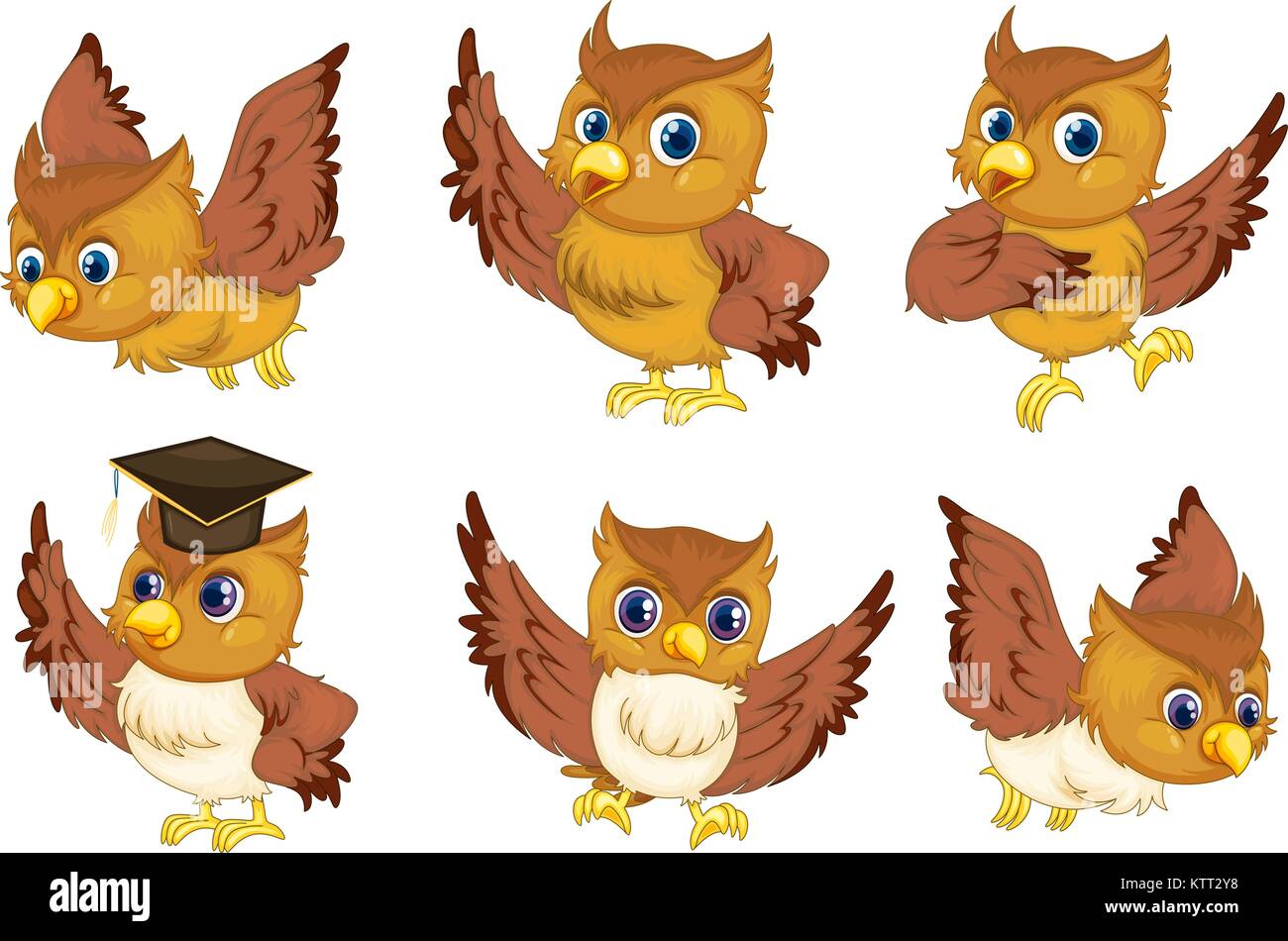 Owl swooping Stock Vector Images - Alamy