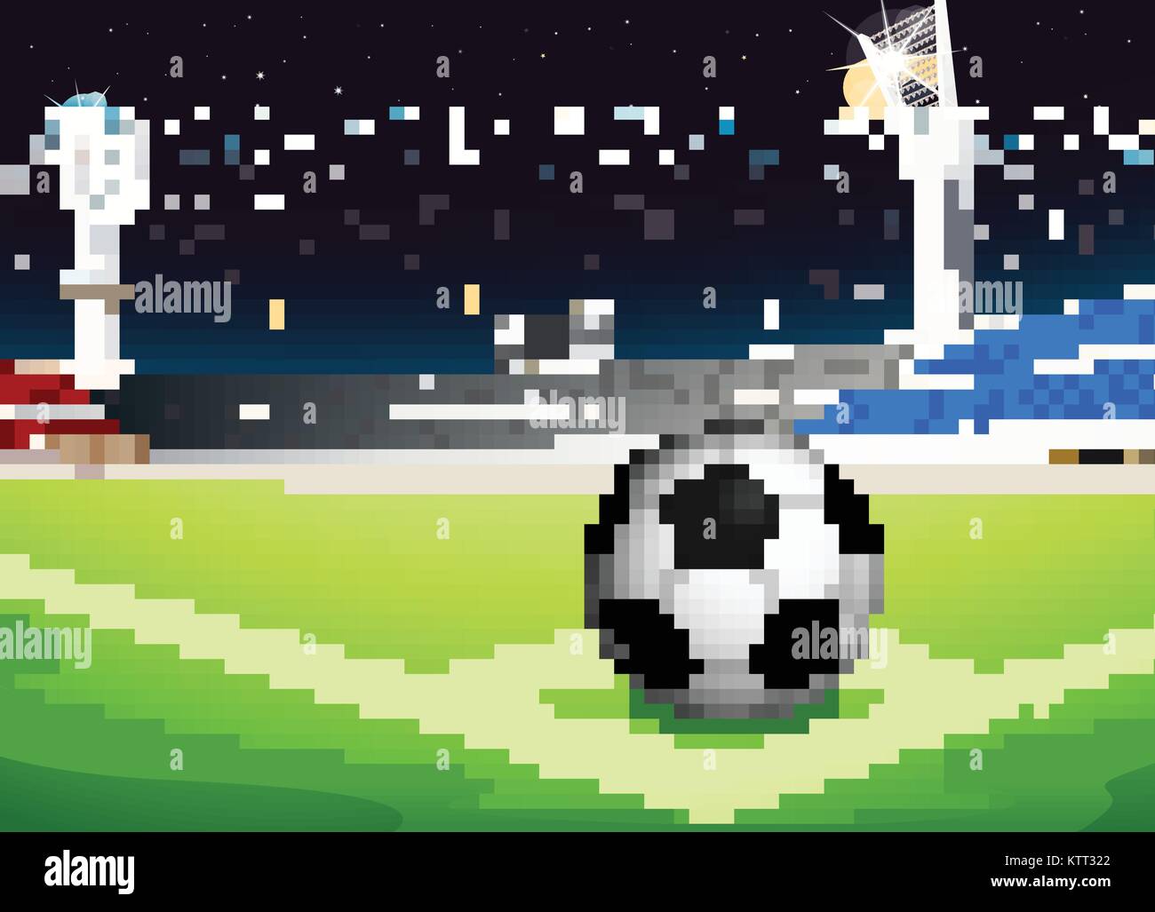 Football stadium fans in Stock Vector Images - Alamy