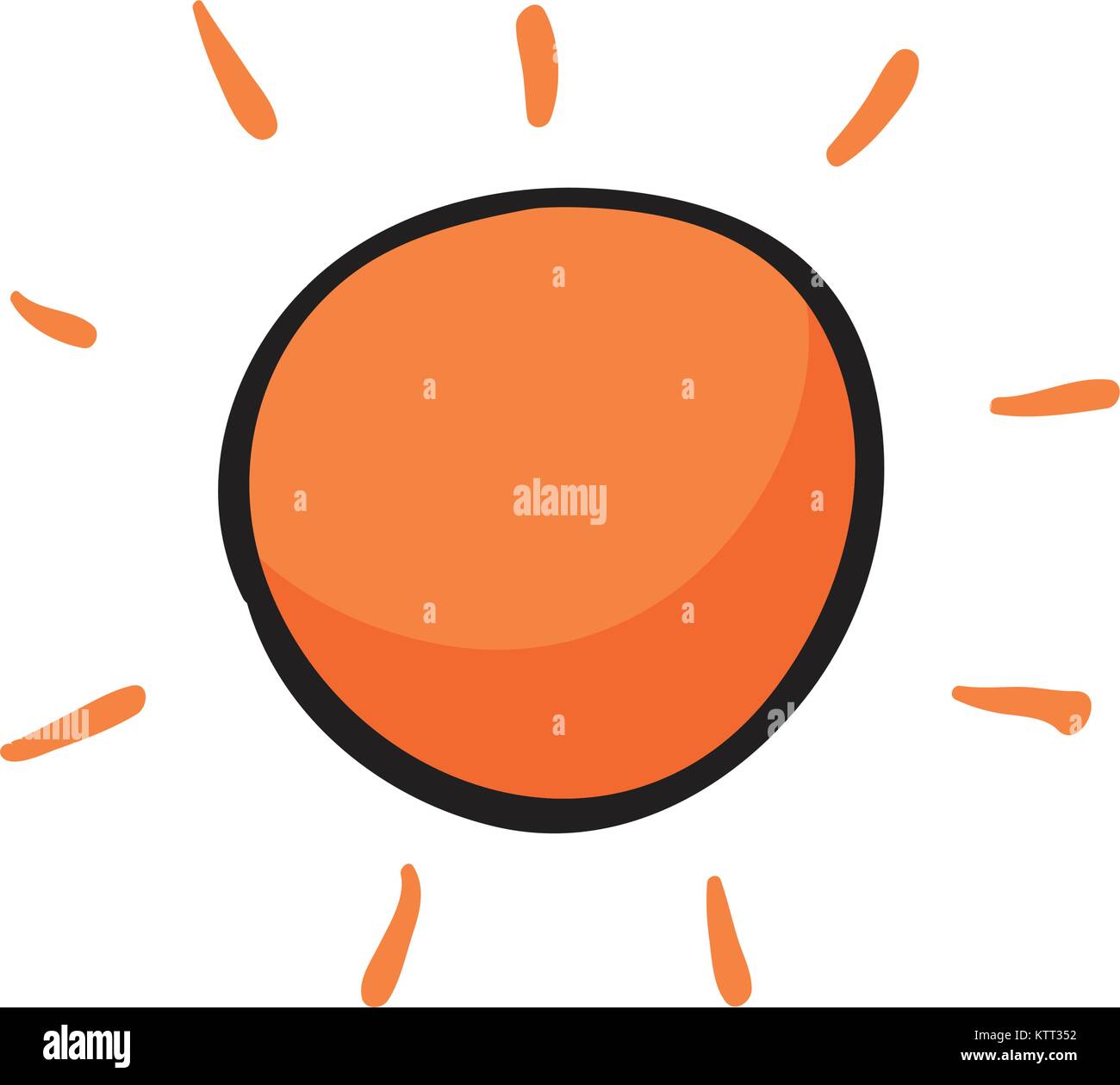 illustration of the sun on white background Stock Vector Image & Art ...