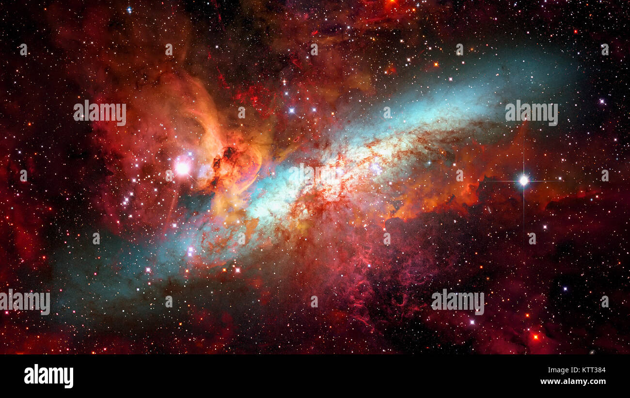 Nebula and galaxies in deep space. Elements of this image furnished by ...