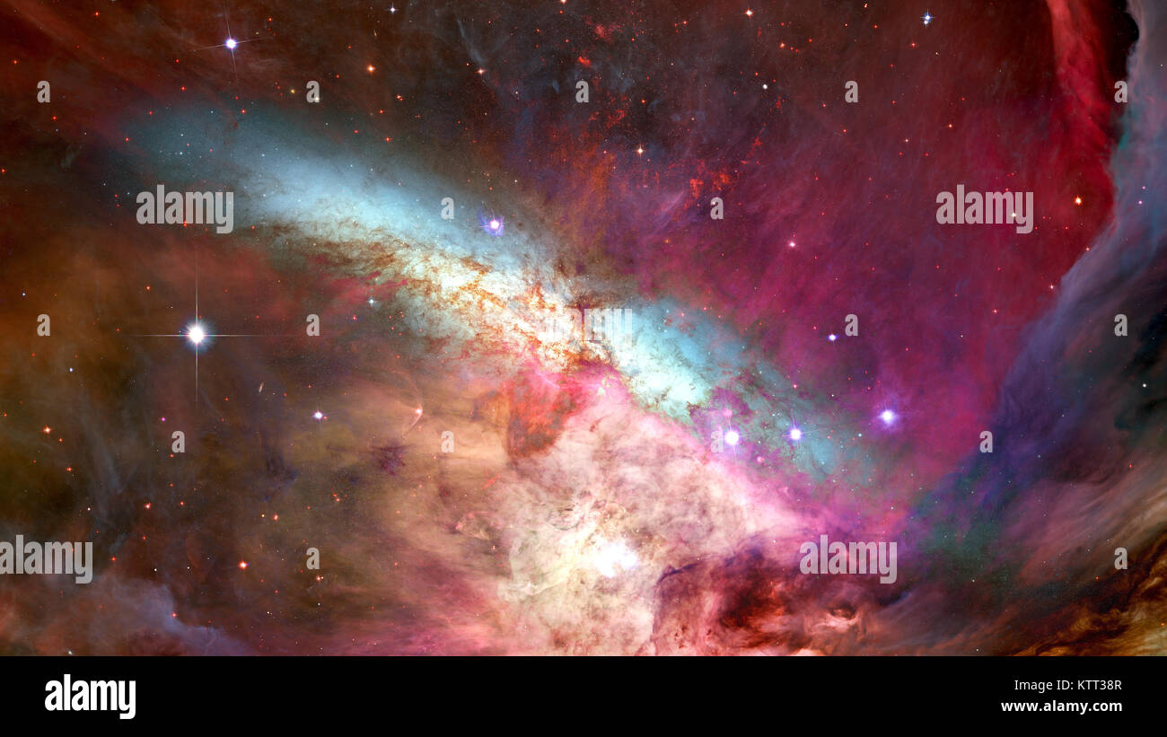 The explosion supernova. Bright Star Nebula. Distant galaxy. Abstract ...