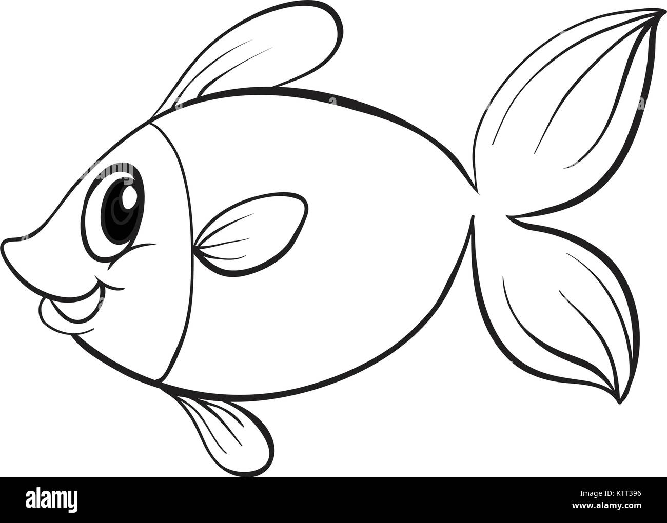 illustration of a fish on white background Stock Vector Image & Art - Alamy