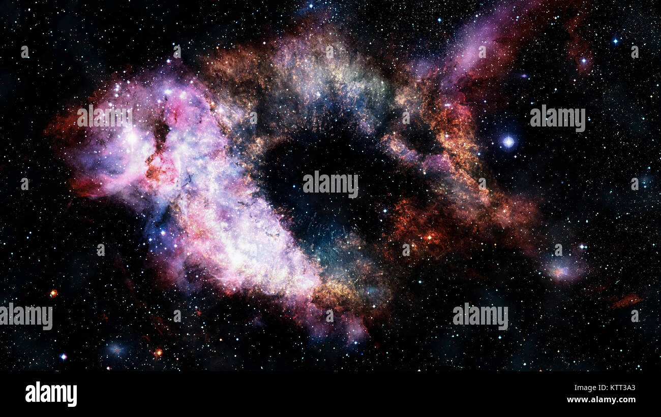 Nebula in deep space, glowing mysterious universe. Elements of this ...
