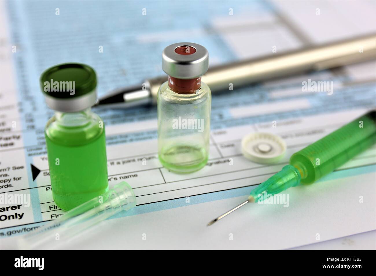 An concept Image of a injection Stock Photo - Alamy