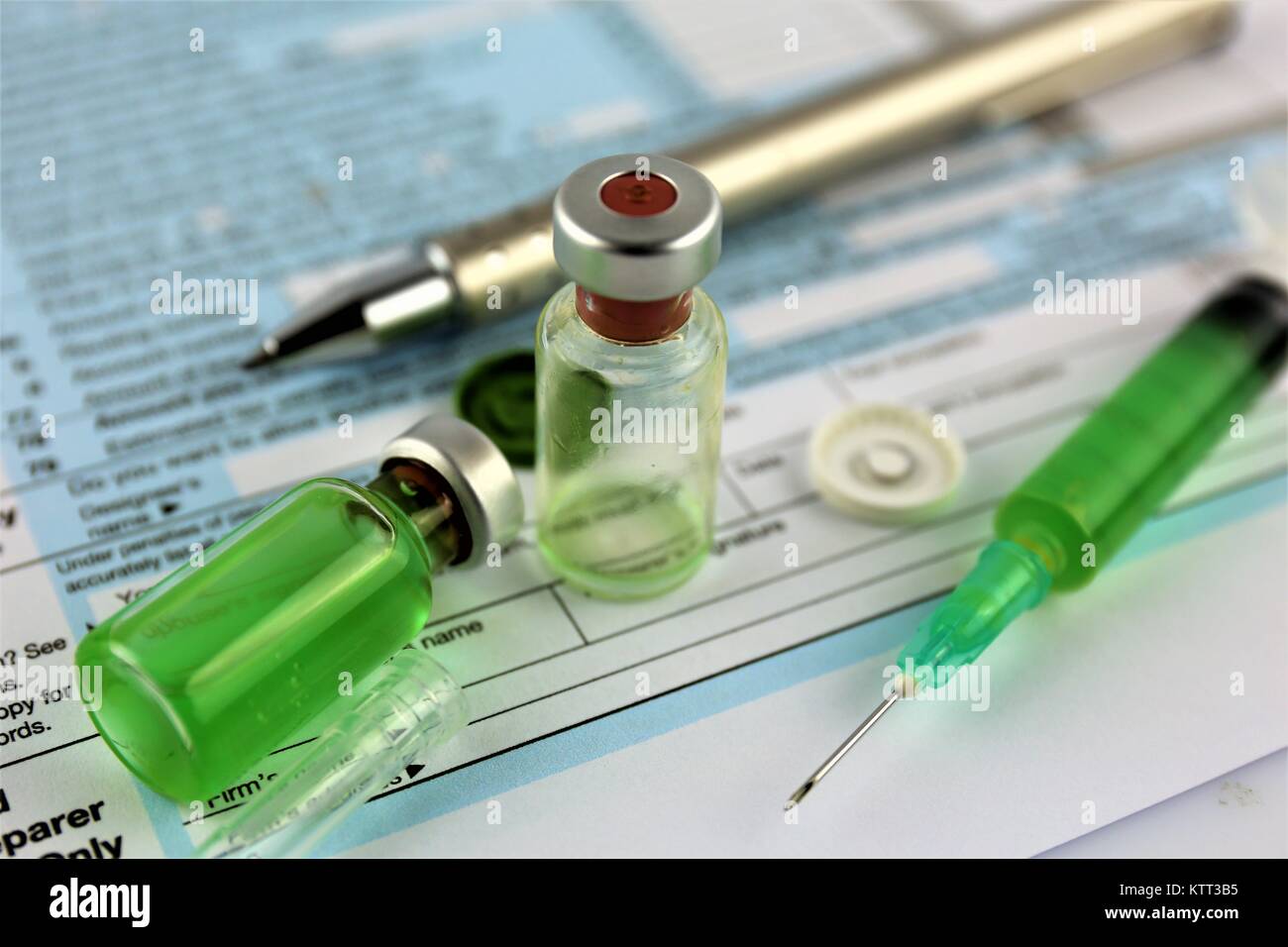 An concept Image of a injection Stock Photo - Alamy
