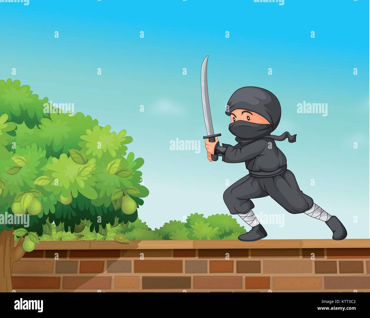 Ninjas Stock Vector Images - Alamy