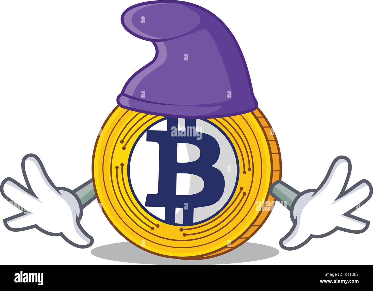 Elf Bitcoin Gold character cartoon Stock Vector Image & Art - Alamy