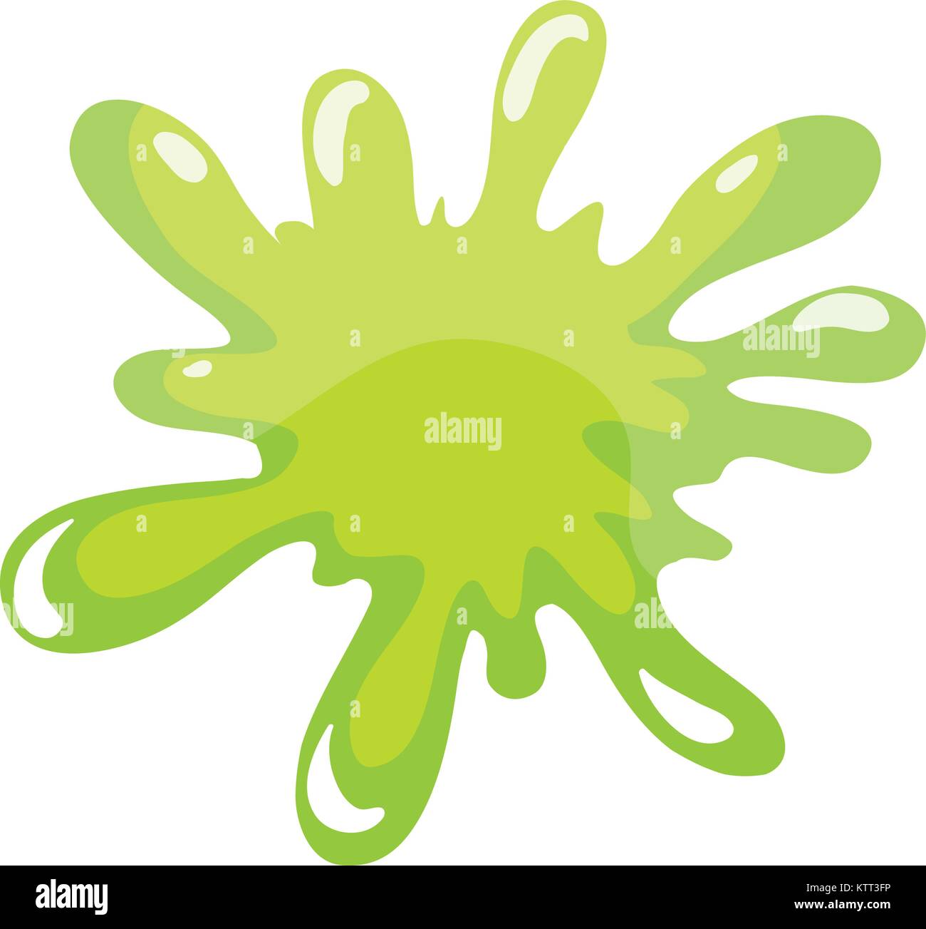 illustration of a green color splash on a white background Stock Vector ...