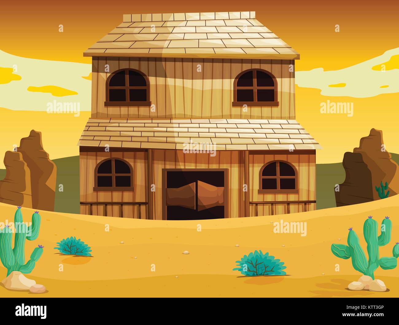 illustration of a house on a white background Stock Vector Image & Art ...