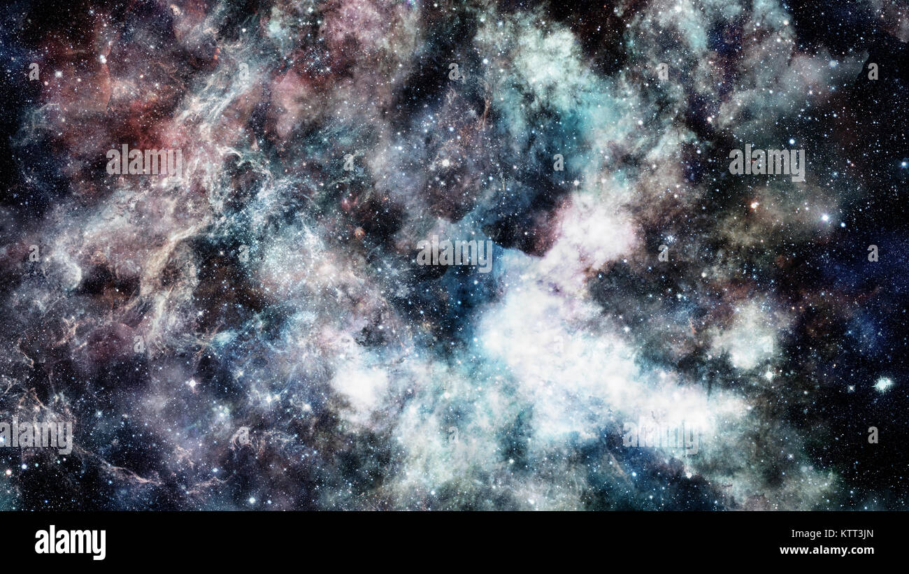 Grey Nebula In Space